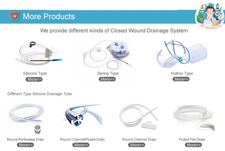 Disposable High Vacuum Closed Wound Drainage System With Pvc Drainages disposable-high-vacuum-closed-wound-drainage-system-with-pvc-drainages