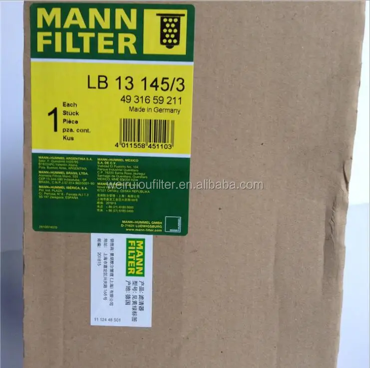 Mann Oil Separator Filter Lb13145/3 - Buy Lb13145/3,Mann Oil Separator Filter,Mann Oil Separator ...