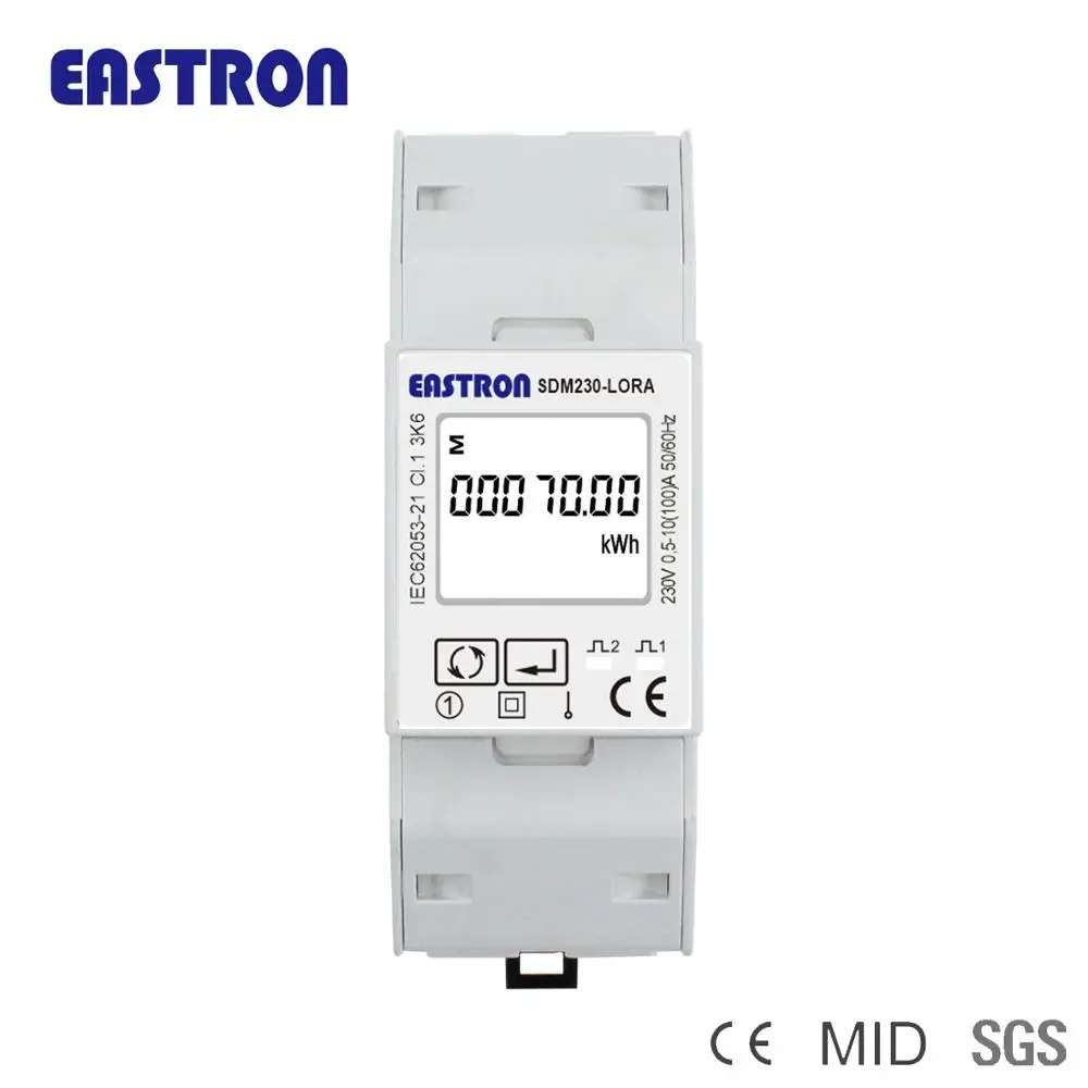SDM230-LoRa LoRaWan/LoRaMesh/Sigfox Multi-function Single Phase Wireless Digital Energy Meter ...