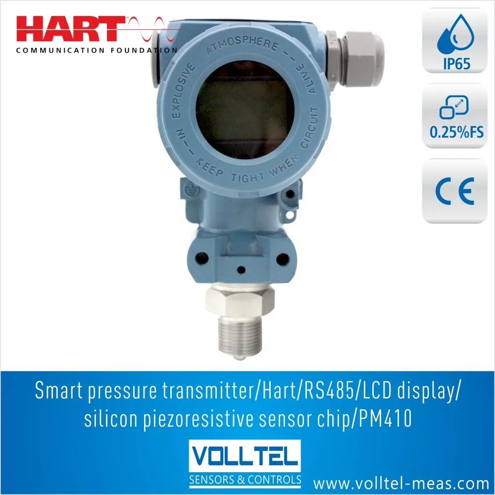 Digital Rs485 Hart Protocol Pressure Transmitter With G1/2,1/2npt,Pt1/2,1/2bsp,M20*1.5 ...