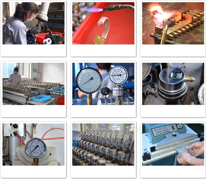 YE 100mm stainless steel capsule bellows pressure gauge with 0-10kpa pressure range Products ...