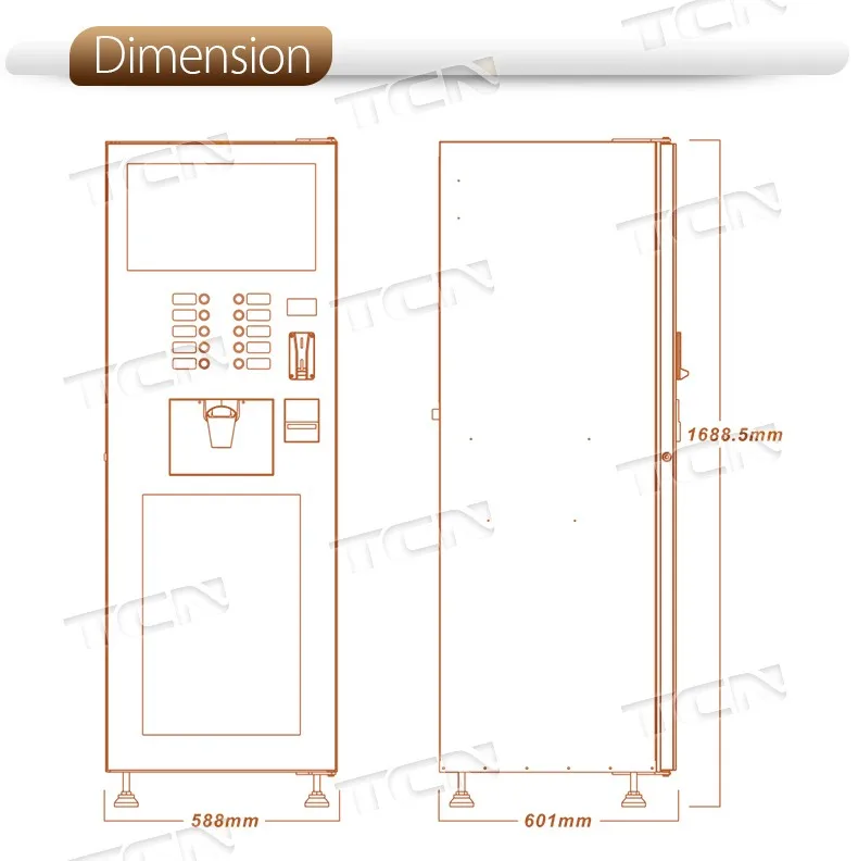 Coffee Vending Machine Dimensions - Design Talk