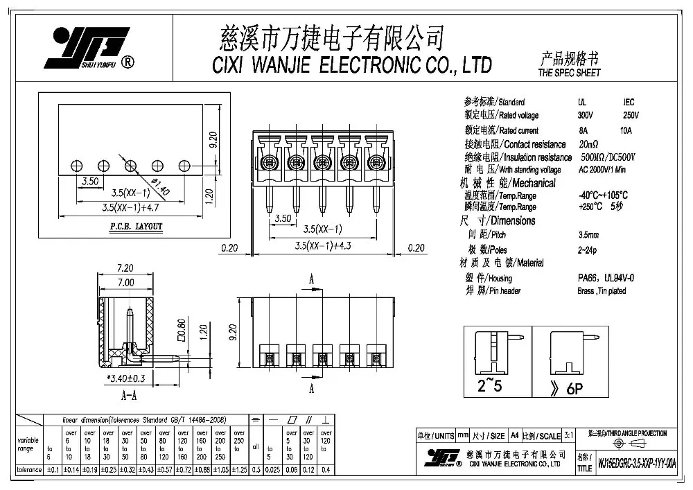 Ángulo recto macho y hembra terminal bloque conector (WJ15EDGRC-3.5/3.81)| Alibaba.com