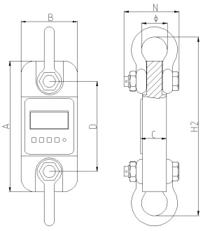 30ton Digital Dynamometer with Wireless Handheld Indicator