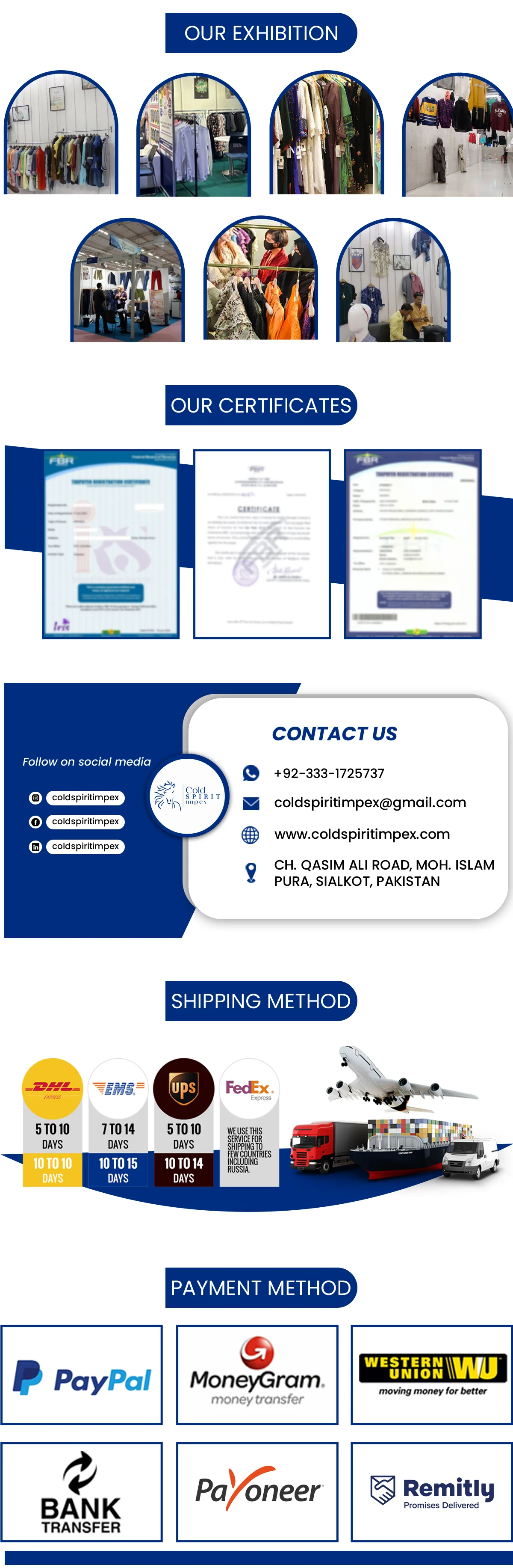 Company Overview - COLD SPIRIT IMPEX