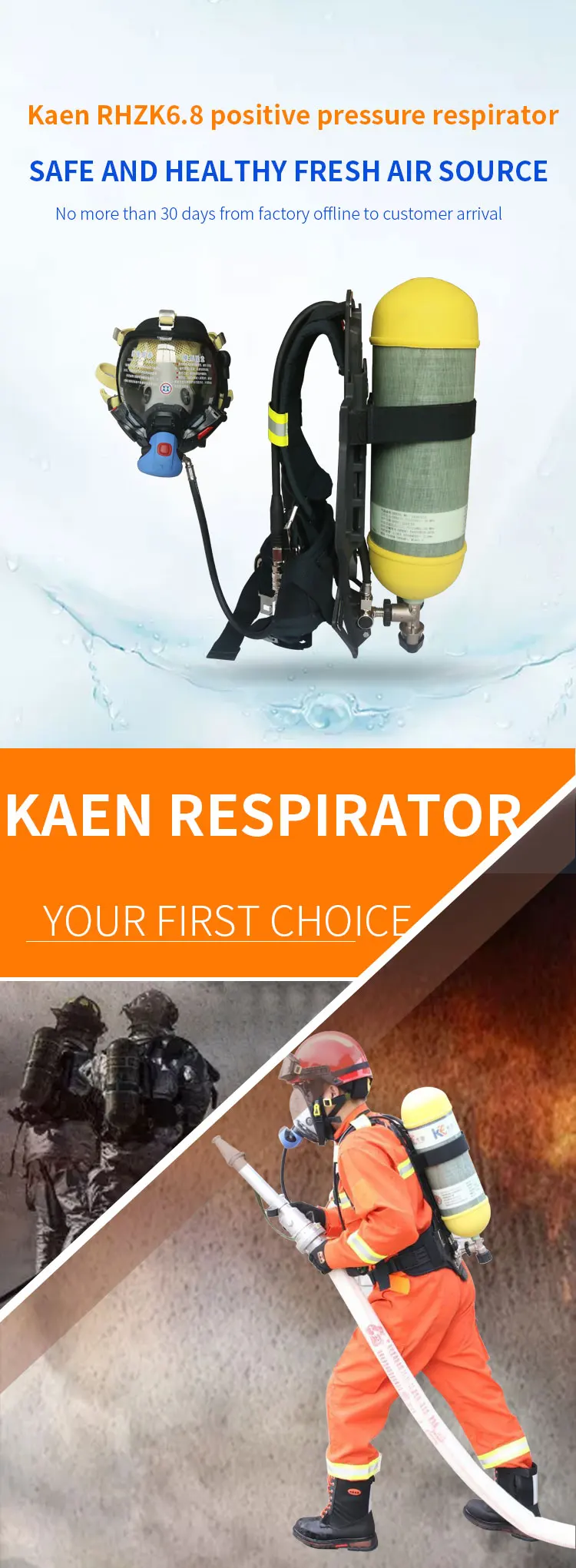 Comfortable Firefighting SCBA - Reliable Breathing Apparatus