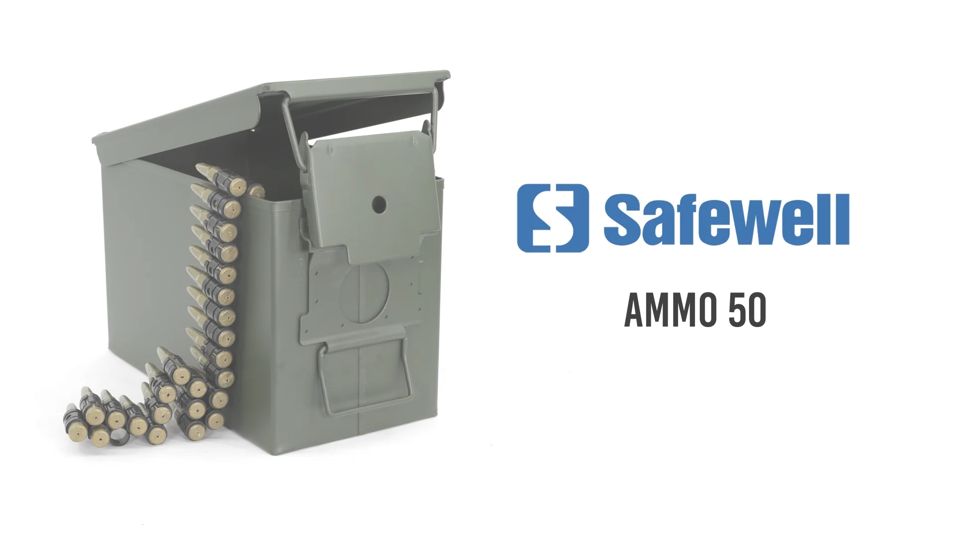 Safewell Fat 50 Cal Caliber Army Green Military Outdoor Metal Steel ...