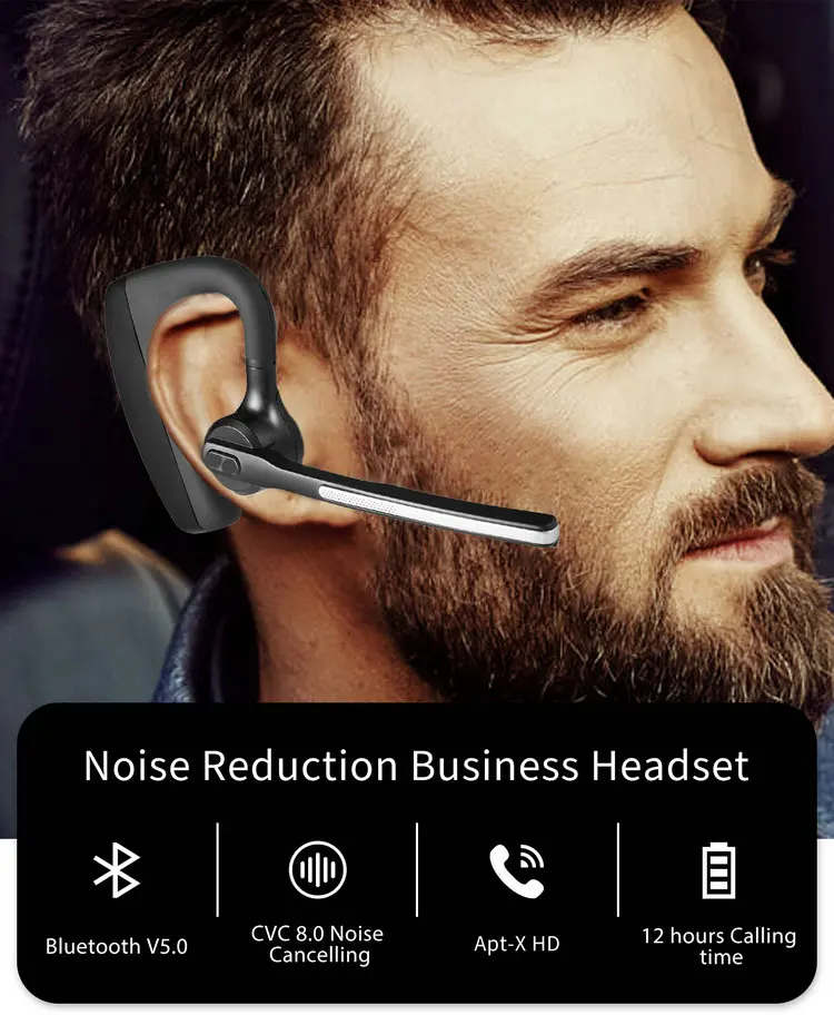 K10C Double Mic Stereo Bluetooth 5.0 Noise Cancelling Earphones