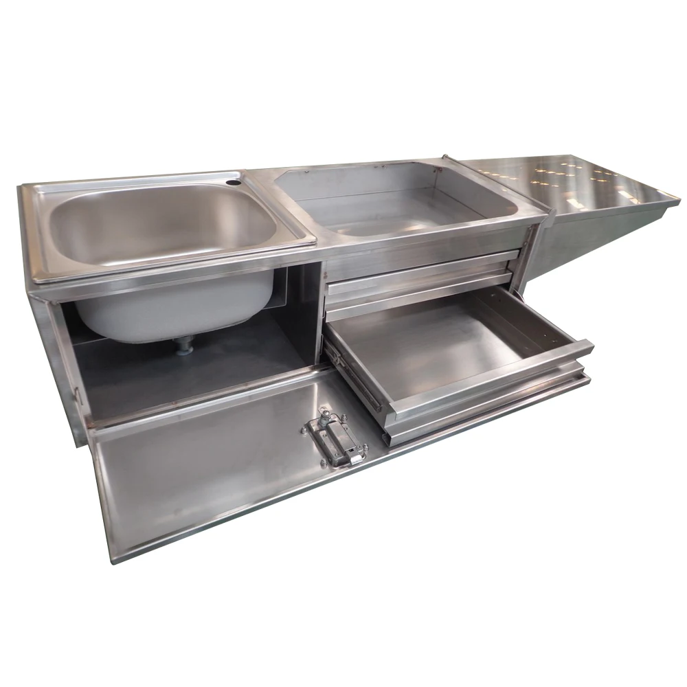 Stainless Steel Truck Camper Trailer Slide Out Kitchen - Buy Slide Out ...