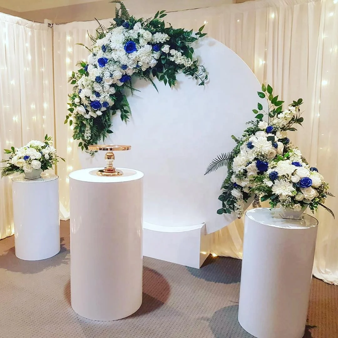 Wholesale White Round Acrylic Wedding Decorations Fashionable Event ...