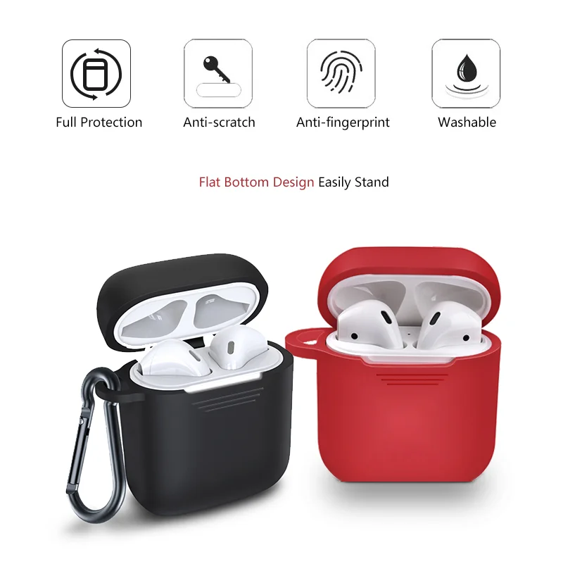 Custom Logo Silicone Ear Pod Case Accessories 2.5mm Thickness Cover ...