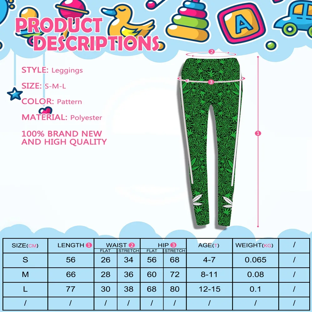 leggings colour chart with name