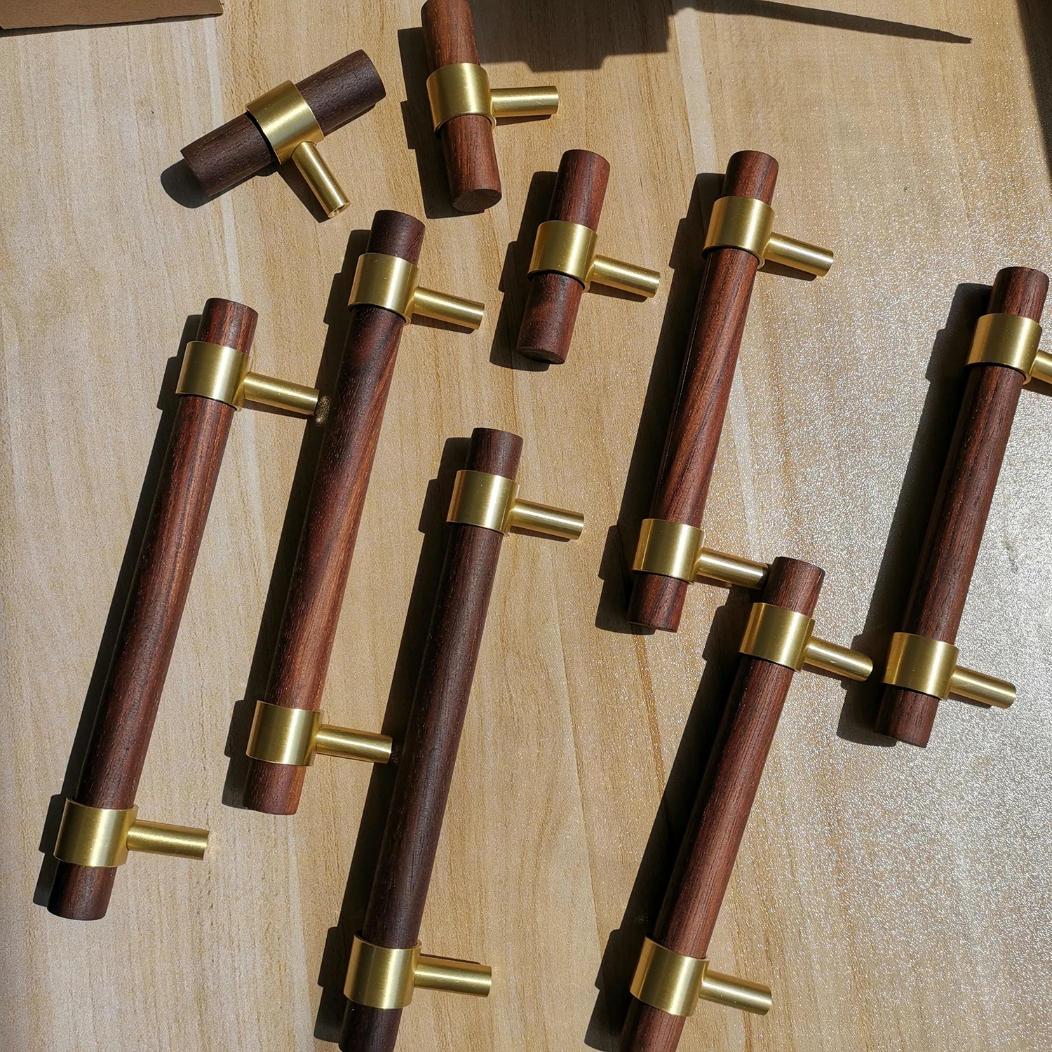 Maxery Top Quality Customized Wooden Cabinet Handles And Knobs Walnut ...