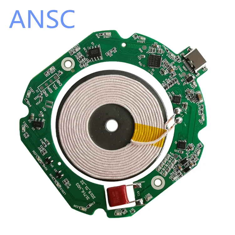 Type-c Wireless Charging Mod Circuit Cellphone Qi 15w Wireless Charging Module - Buy Low Price ...
