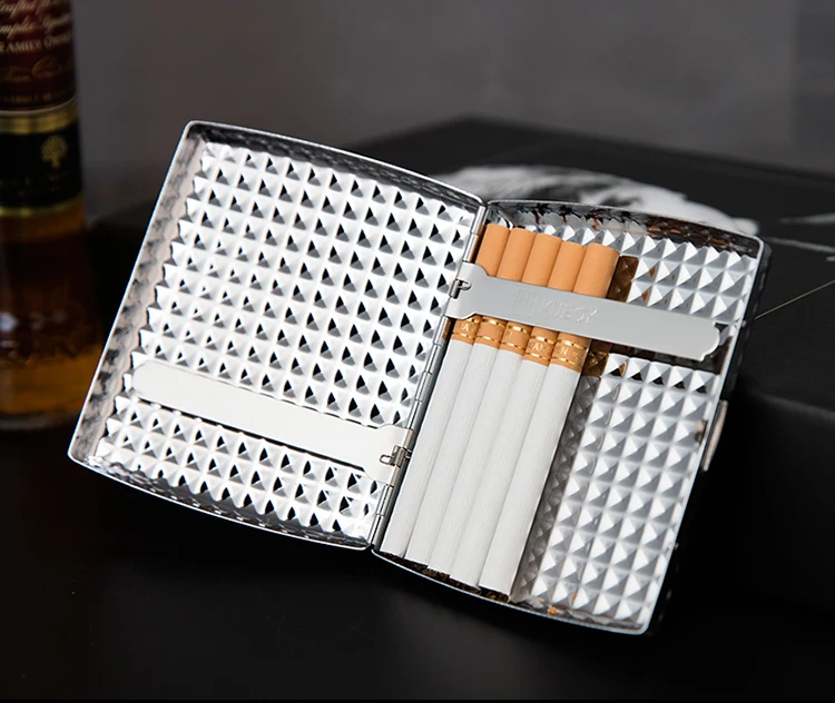 Cigarette Box Holder 20pcs Cigarettes Square Aluminium Waterproof ...