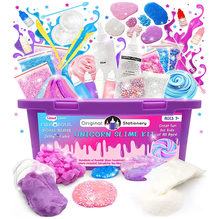 Diy Making Charms Glitter Colorful Fluffy Crazy Crystal Clear ...