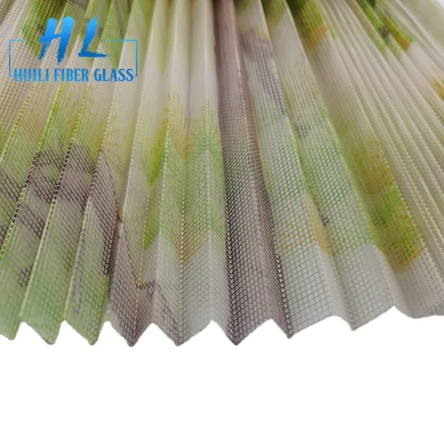 Polyester Plisse Mosquito Net Pleated Mesh Folding Screen Door - Buy ...