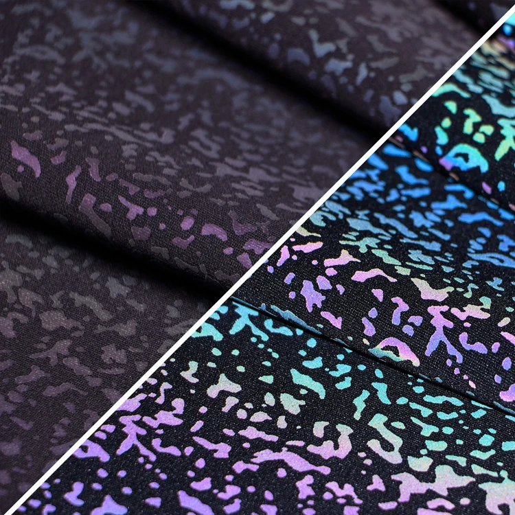 Many Design Rainbow Reflective Printing Fabric / Reflector Fabric High ...