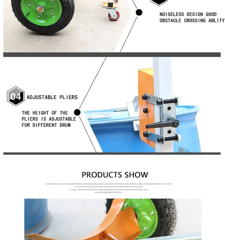 Eagle Grip Small Portable Hand Drum Truck With Big Rubber Tyrer Fuel ...