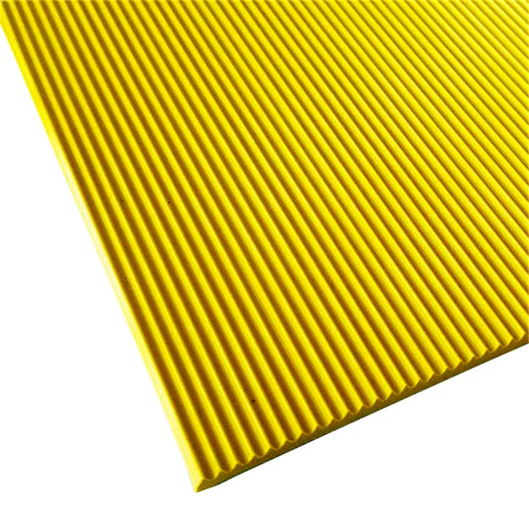 3Mm Thickness Fine and Wide Strip Ribbed Pattern Surface Rubber Sheets ...