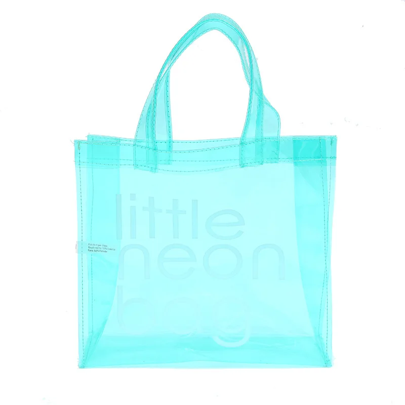 Small Little Neon Print Transparent Bright Candy Color Cosmetic Holder ...