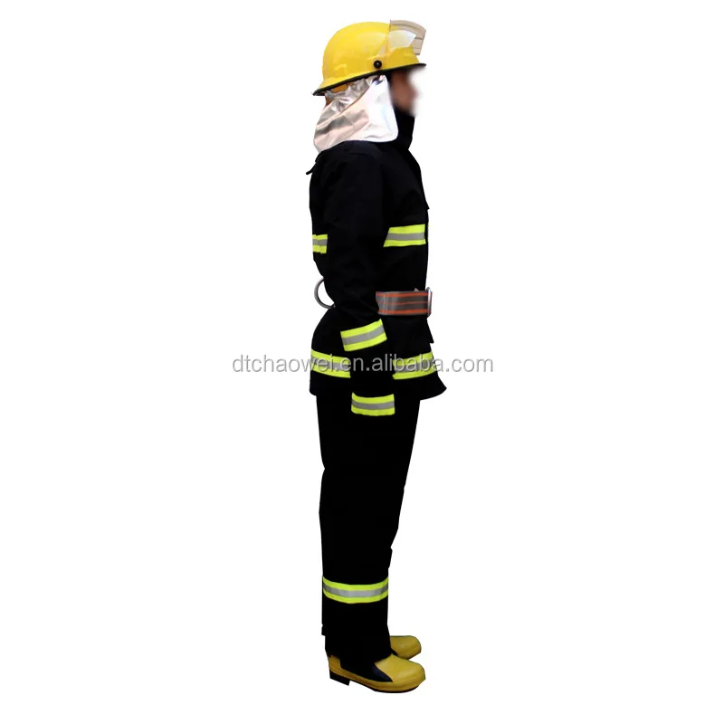 4 Layers Aramid Navy Blue Firefighter Fire Safety Suit