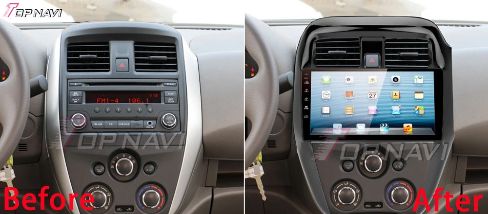 10.1'' Android 9.0 Octa Core Car Dvd Player For Nissan Sunny 2014-2017 ...