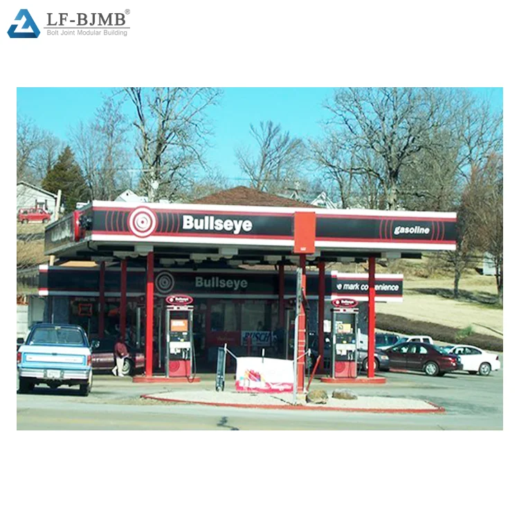 Metal Roof Canopy for Gas Station - Durable & Secure Design
