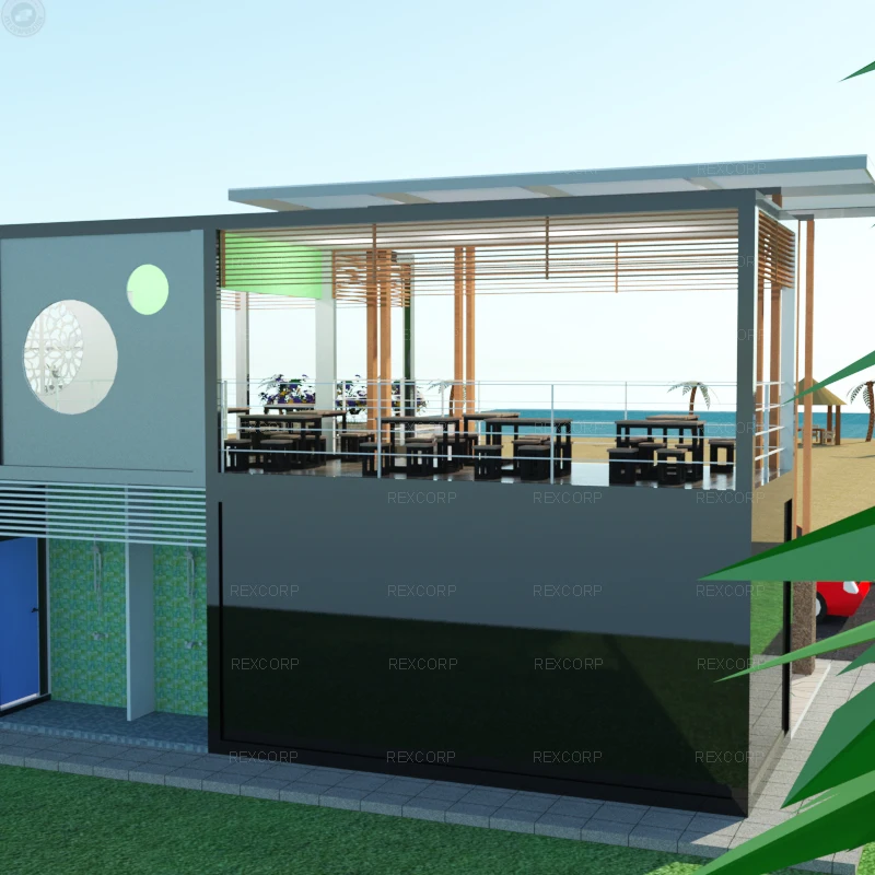 Luxury Flatpack Container Beach Club in Bahrain