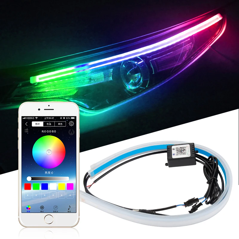APP RGB LED DRL Strip - Sequential Flexible Headlight