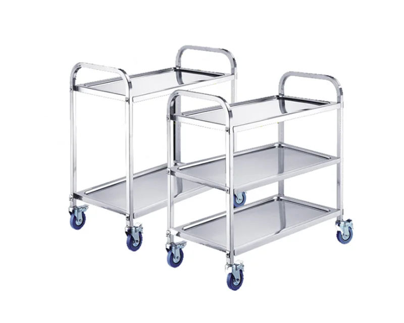 3 Tier Stainless Steel Trolley Cart for Restaurant Service