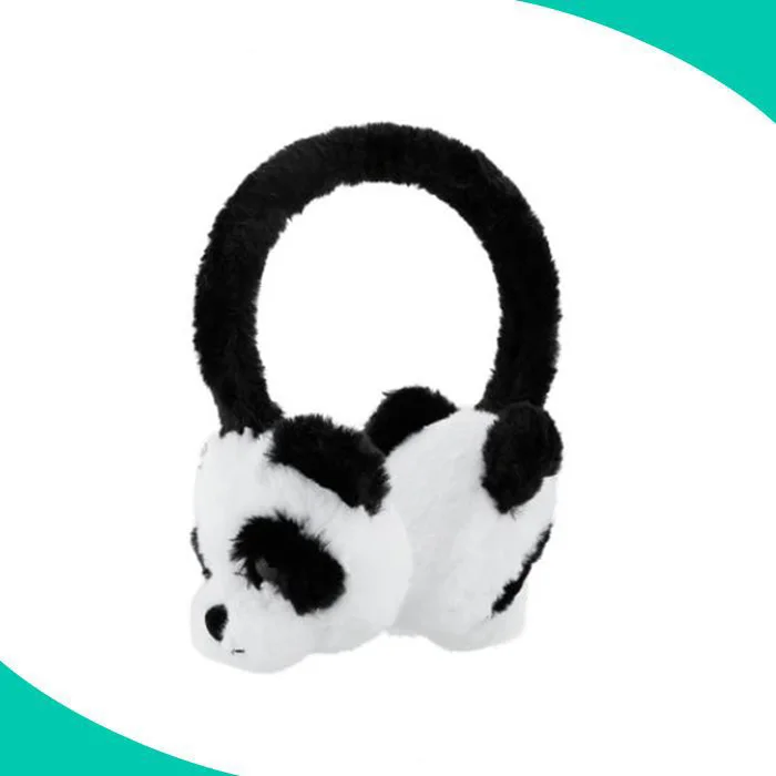 High Quality Plush Panda Animal Earphone Soft Winter Headset Earmuff ...