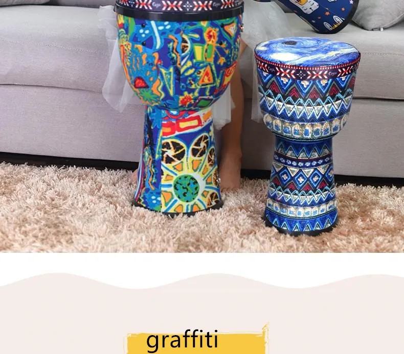 Colorful Pvc Hand Percussion Arabic Drum Rope Djembe With Rope 10inch ...