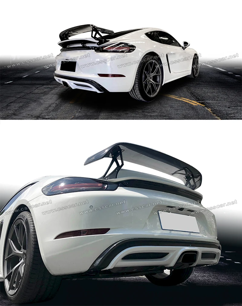 New Arrival Carbon Fiber Techart Style Rear Trunk Spoiler Wing For ...