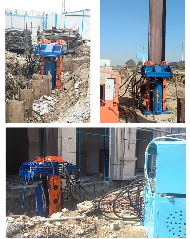 Heavy-Duty Pile Extractor (Up-Right) - 700T Pulling Force, 40m Steel ...