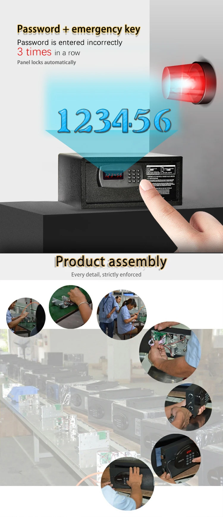 Pregex Electronic Digital Stash Lock Diplomat Time Reset Code Room Box ...