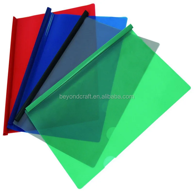 A4 크기 명확한 플라스틱 Pp 문서 보고서 커버 슬라이딩 바 폴리 파일 폴더 - Buy A4 투명 플라스틱 Pp 보고서 커버 ...