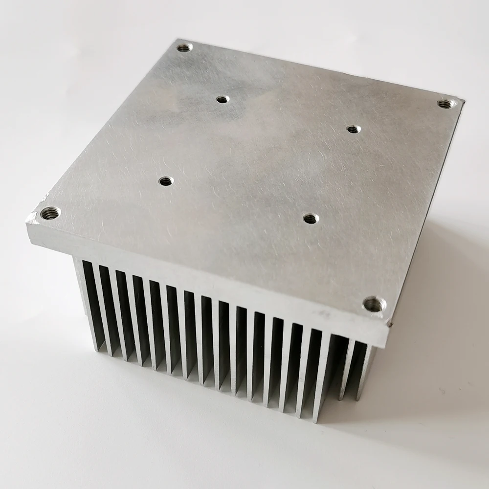 Square Aluminum Heatsink 80(w)*40(h)*80(l)mm - Buy Led Cob Heatsink ...