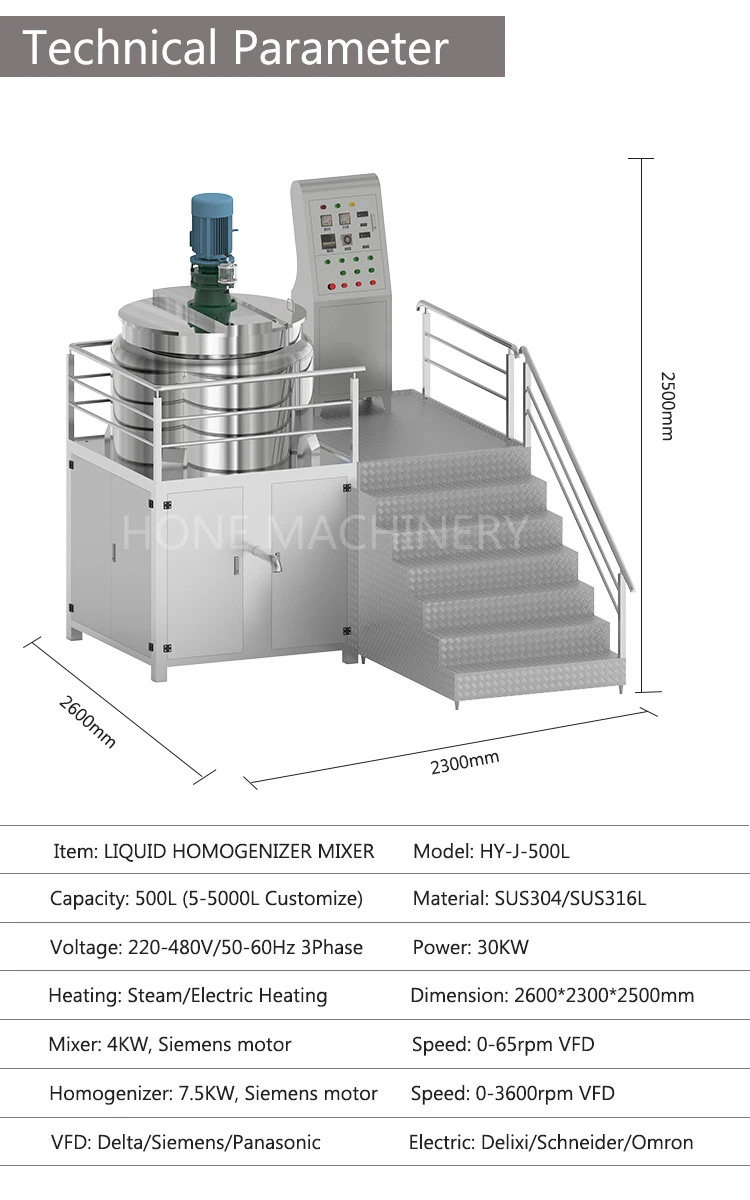 Shampoo Mixer Cosmetic Liquid Soap Production Line Processing Equipment ...