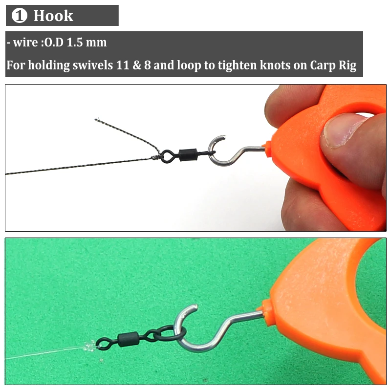 Carp Fishing Tools 4 In 1 Multi Puller Tool For Making And Knotting ...