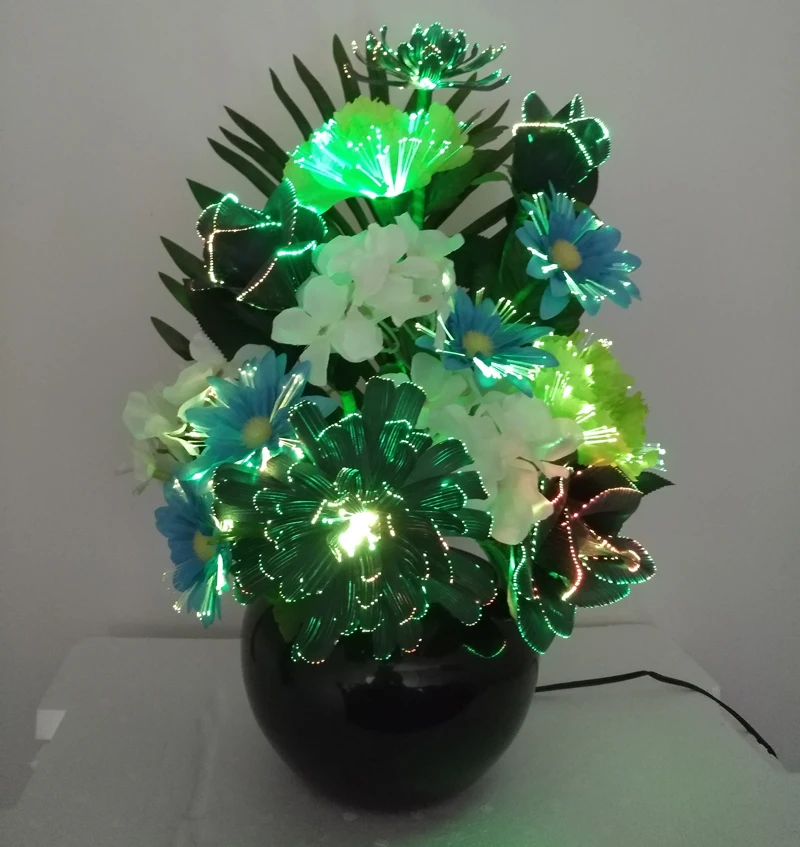 Led Fiber Optic Flower Light Decoration Flower Lamp Fiber Optic Lamp ...