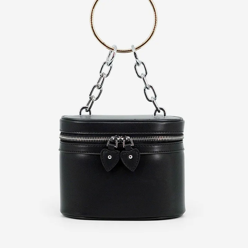 Newest Box Shape Bag With Circle Hardware Handle Women Fashion Shoulder ...