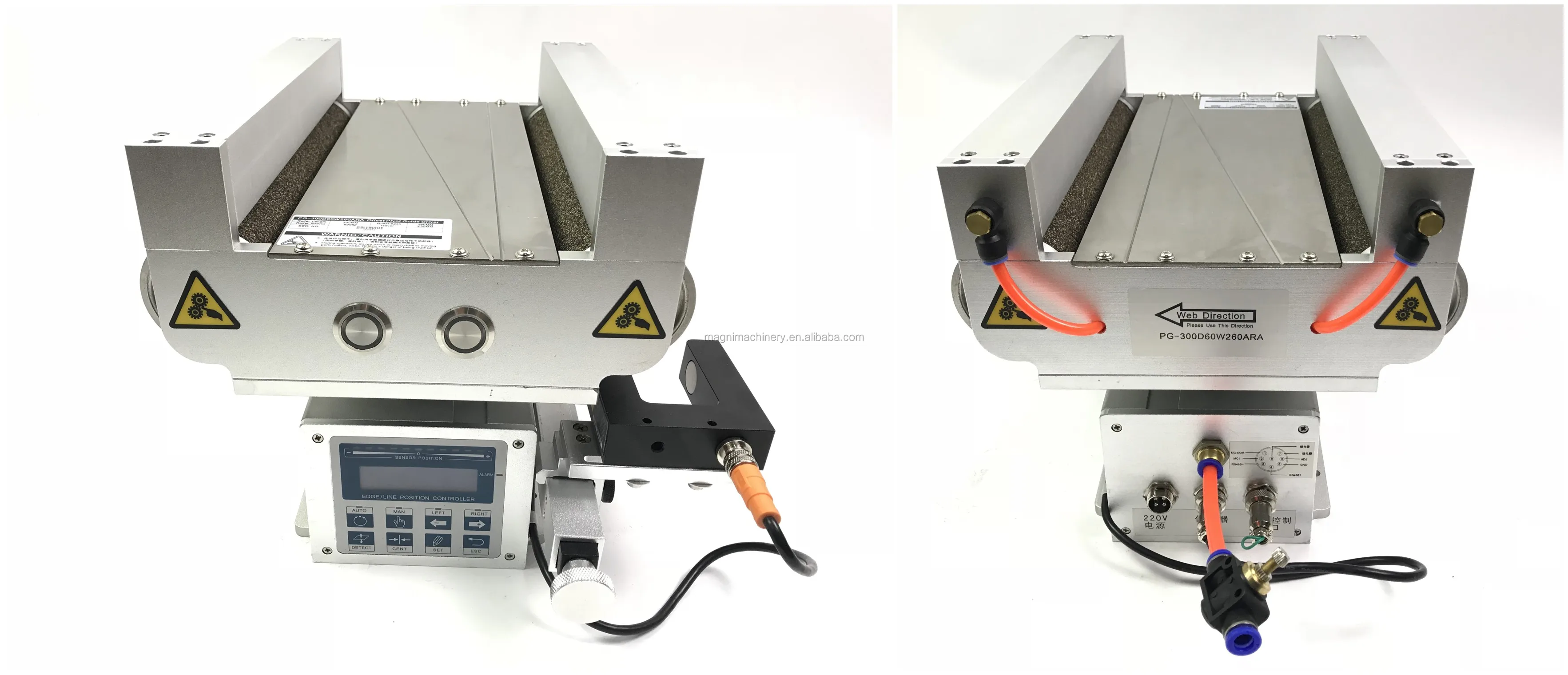 Web Guide Aligner Control System with Paper Splicer