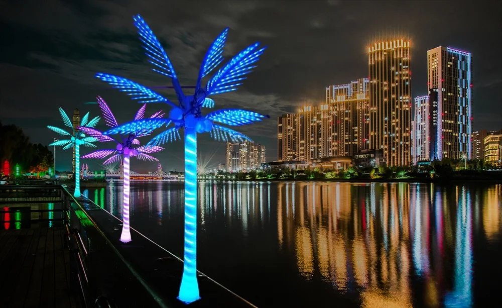 LED Lighted Coconut Palm Tree - Perfect for Landscaping Decor