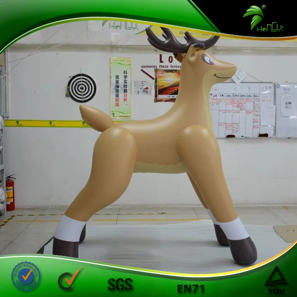 Inflatable Reindeer - Squeaky Christmas Decorative Balloon