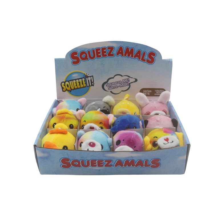 Cute Cartoon Plush PU Foam Slow Rising Ball Toys for Kids