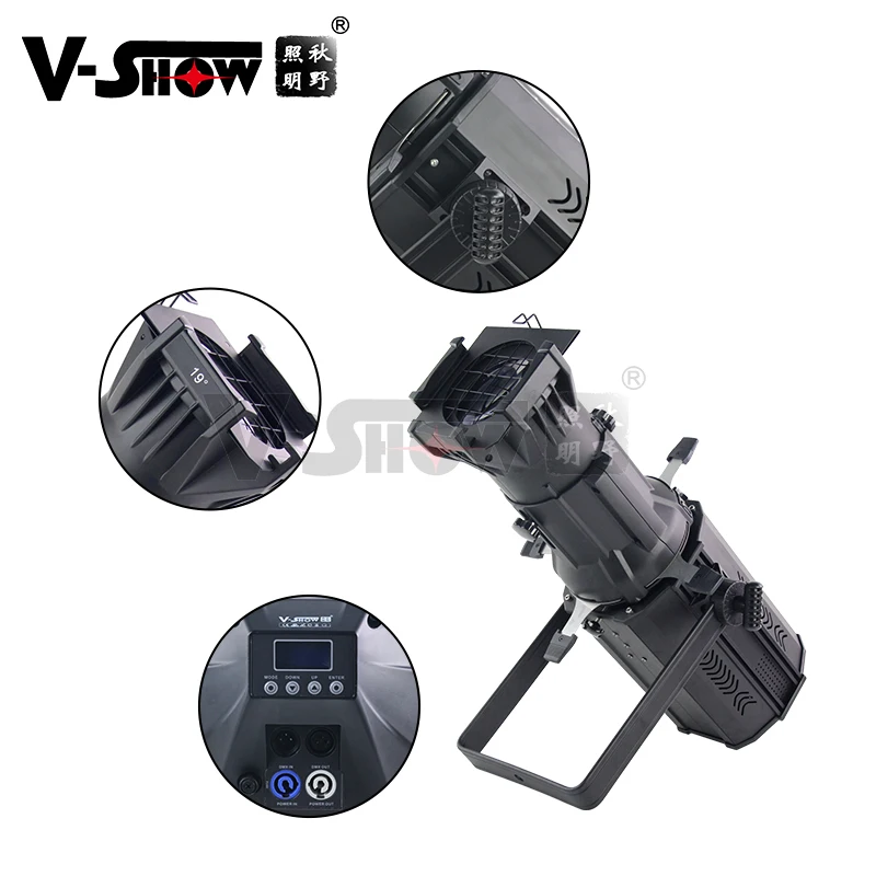 200w Led Ellipsoidal Profile Spotlight Warm White Or Rgbw Dmx Led ...