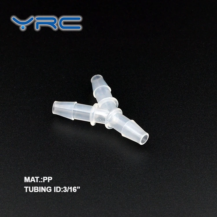 Plastic Joint 3 Way Mini Barbed PP Pipe Fitting Y Shape Connector ...