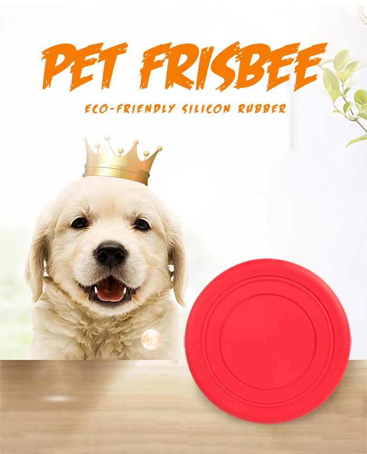 Natural Dog Toy Flying Disc Hyper Pet Flippy Flopper Pet Flying Disc ...