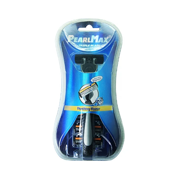 Pearlmax Accept Private Logo Triple Blades Disposable Razor Kit Razor ...